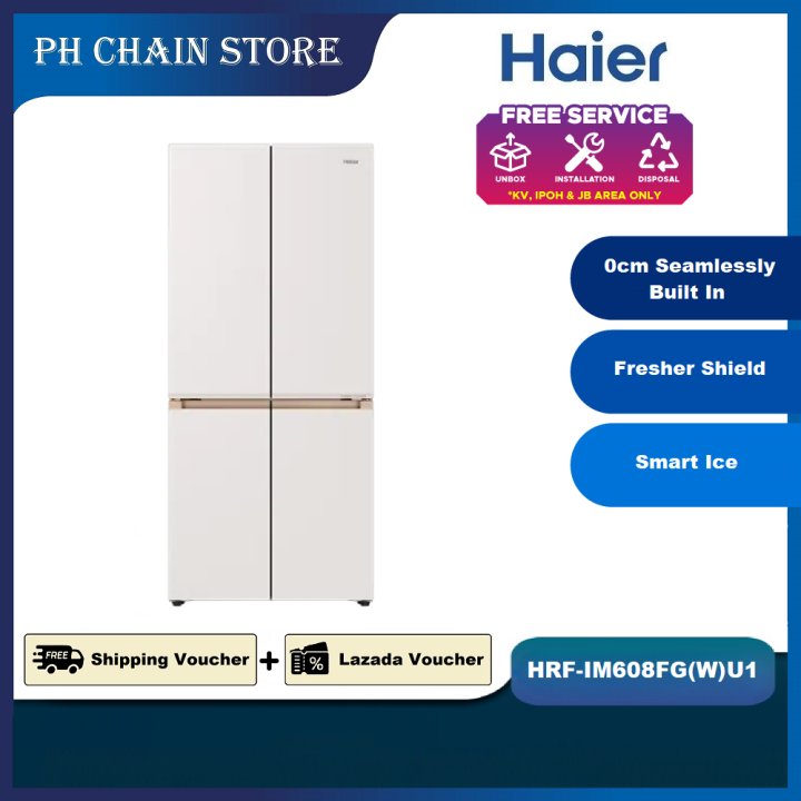 HAIER HRF-IM608FG(W)U1 608L 4-DOOR TWIN INVERTER REFRIGERATOR / FRIDGE ...