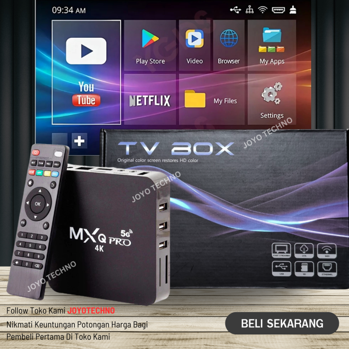 AndroidTV Box MXQ Pro Android RAM 8GB ROM 128GB STB 4K Smart TV Box | Lazada Indonesia