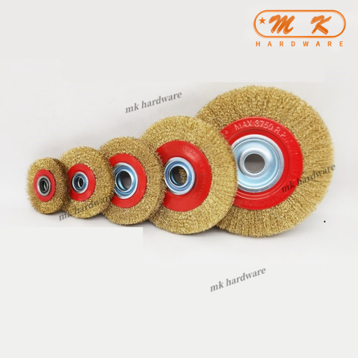 Steel Flat Wire Brush Round Wheel Polishing Sanding Wheel for grinding ...