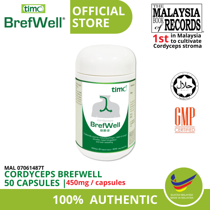 [PWP] Timo Cordyceps BrefWell 50 capsules | Lazada