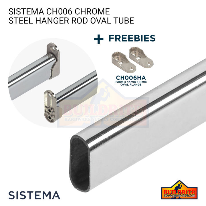 Sistema CH006 & CH006HA Chrome Steel Steel Hanger Rod Oval Tube and ...