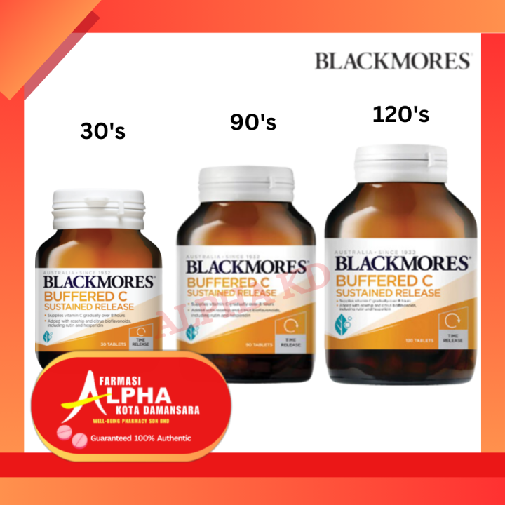 Blackmores Buffered C Sustained Release Vitamin C [30` / 90` / 120` Tab ...