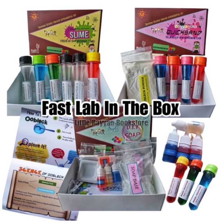 SCIENCE FAST LAB IN THE BOX-SLIME/DIY SOAP/QUICKSAND | Lazada