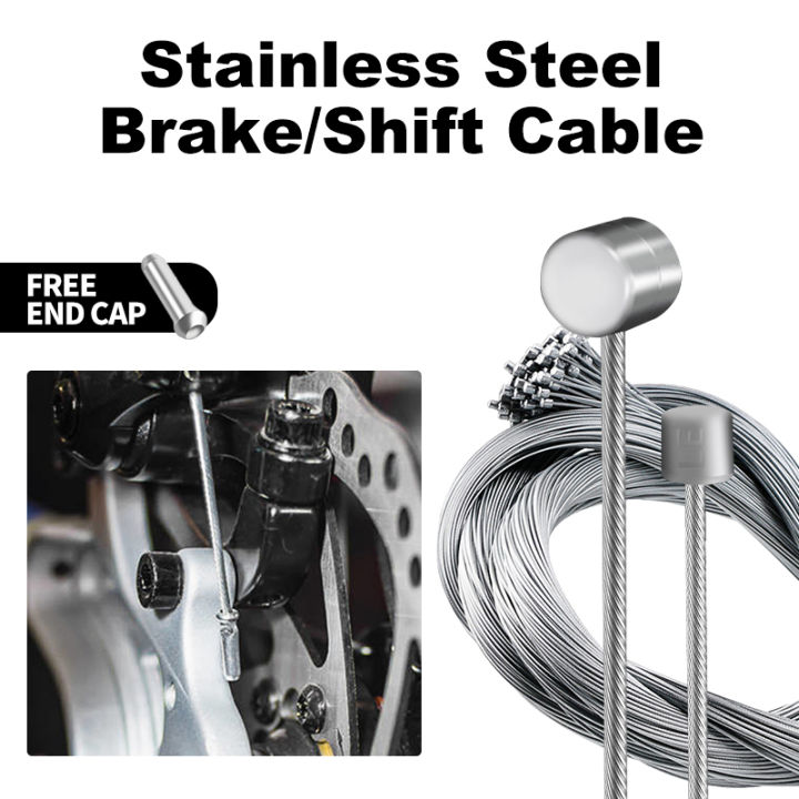 LONGGO Stainless 2M Shifter Brake Cable Inner Wire Front Rear for Road ...