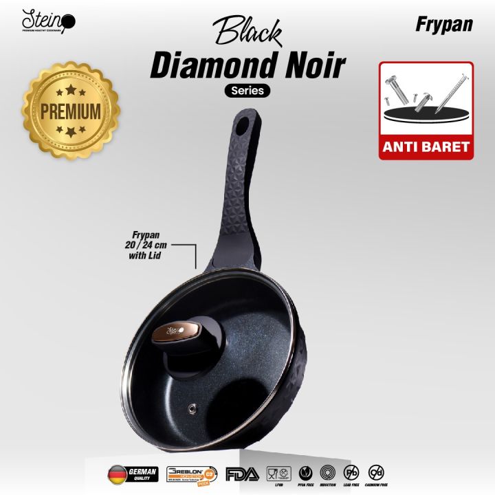 Steincookware Stein Diamond Noir Black Series Fry Pan 24 cm / Fry Pan ...