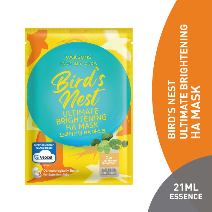 WATSONS Bird Nest Ultimate Brightening HA Mask 1s | Lazada