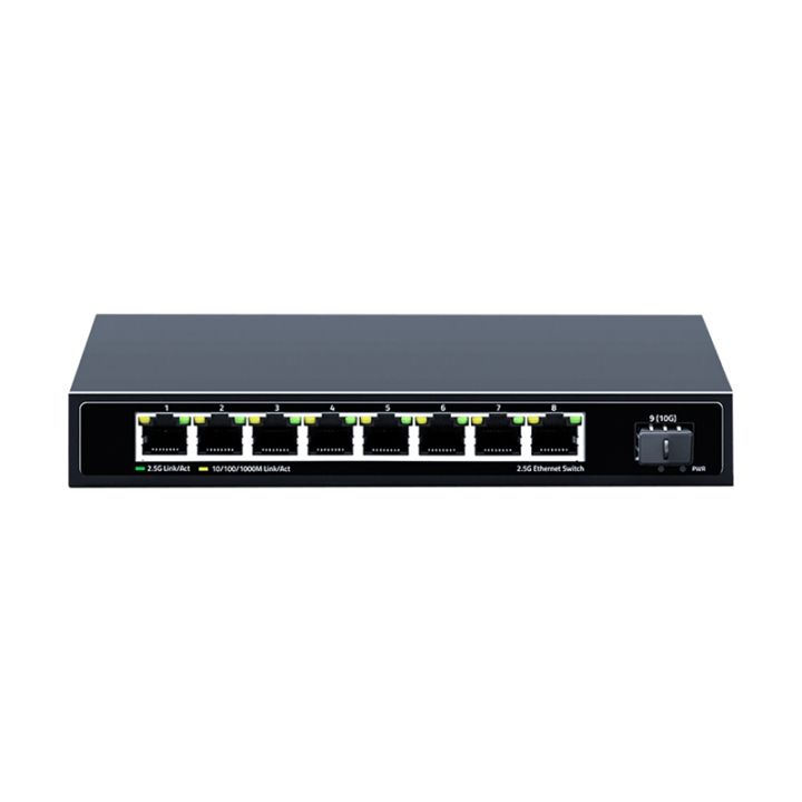 (OGCP) 2.5GBASE-T Network Switcher 10 Gigabit Uplink Plug and Play Hub ...