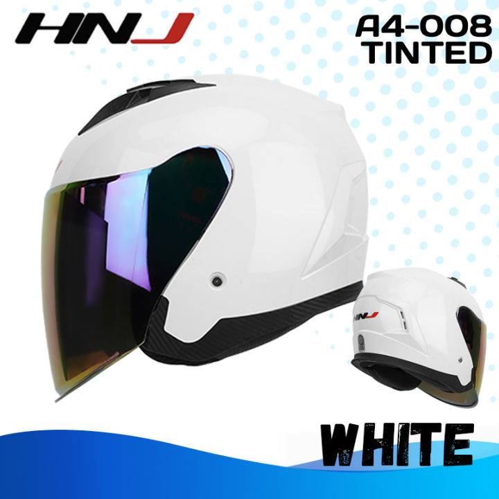 HNJ A4-008-T Motorcycle half face helmet tinted visor for unisex | Lazada PH