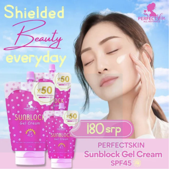 Perfect Skin Sunblock Gel Cream (50g pouch) | Lazada PH