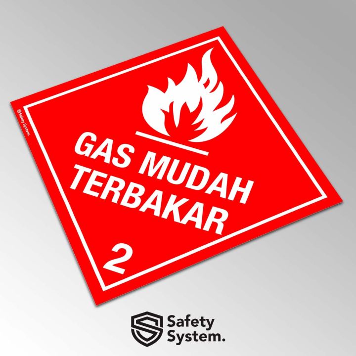 Stiker Label Simbol B3 IATA Transportasi Kelas Material Bahaya ...