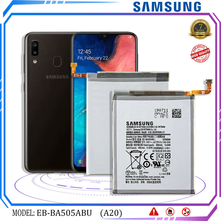 Original battery for Samsung Galaxy A20 Battery Model: EB-BA505ABU ...