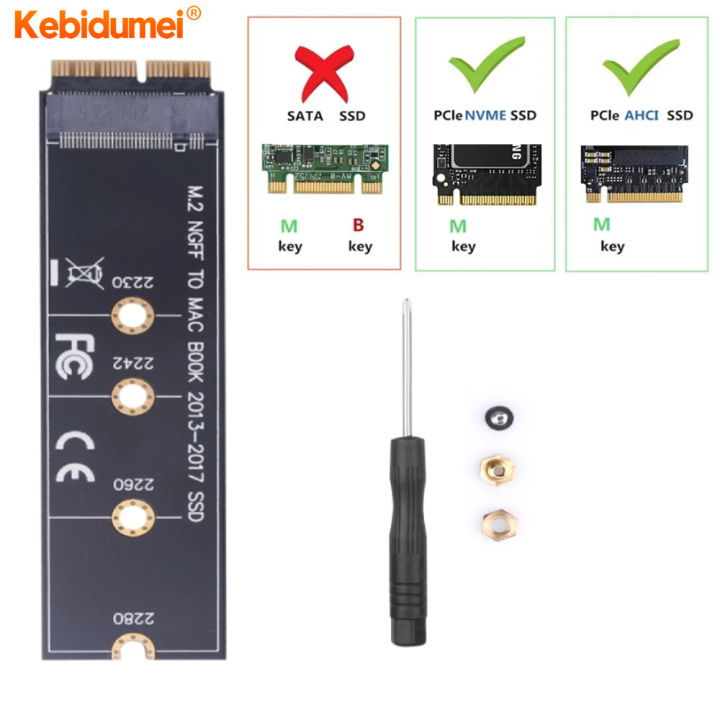 Kebidumei M.2 NVME SSD Convert Adapter Card for NVME/AHCI SSD Upgraded ...