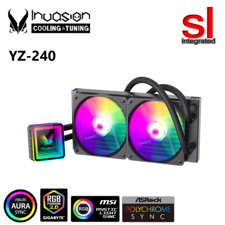 Invasion YZ-240 CPU Liquid Cooler (Black/White) | Lazada