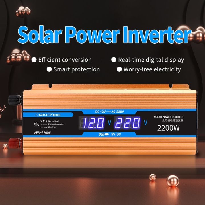 500w 12v inverter pure sine wave solar power inverter car power ...