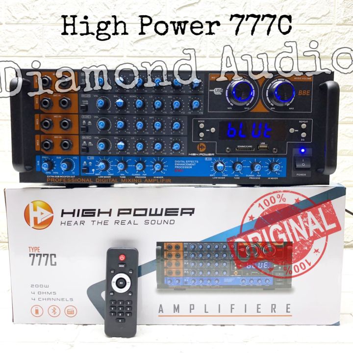 Amplifier Highpower 777C Usb Bluetooth Original Ampli High Power 777 C ( Bayar Ditempat ...