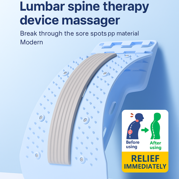 Lumbar Spine Therapy Device Herniated Discs Pp Material Massager People ...