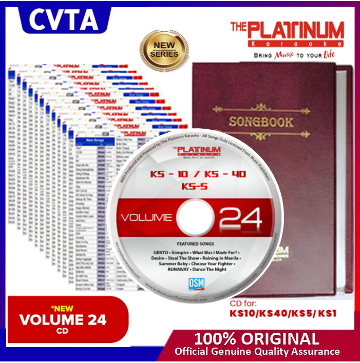 Platinum KS-5 / KS-10 / KS-40 / JUNIOR 2 / K-BOX 2 Songbook & Updated CD VOL.24 | Lazada PH