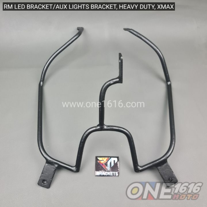 RM LED BRACKET XMAX V1, V2 AUXILLIARY LIGHTS BRACKET BLACK POWDER ...