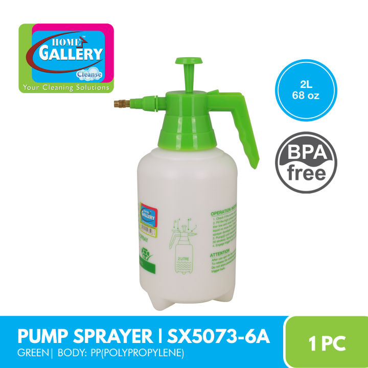Home Gallery Pump Sprayer 2L/68oz | BPA Free | Multi-Purpose Sprayer ...