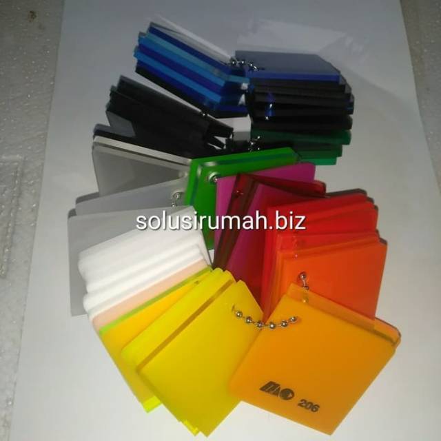 KATALOG WARNA MIKA ACRYLIC SHEET BUKU SAMPLE ASLI CONTOH SET CAST ...