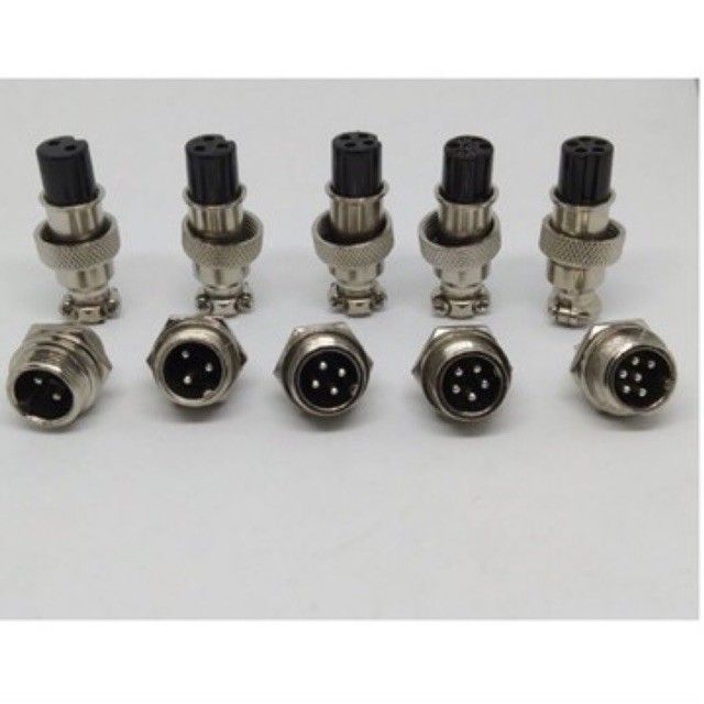 ปลั๊กคอนเนคเตอร์เหล็ก GX16 ขนาด 16MM รุ่น 2P 3P 4P 5P 6P 7P 8P 9P 10P 11P ผู้+เมีย มือ1พร้อมส่ง ...
