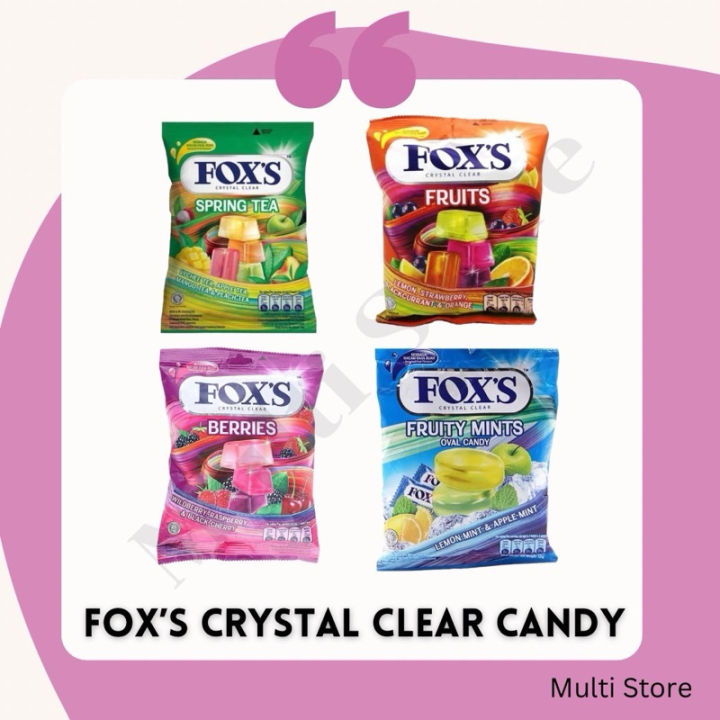 Fox’s Crystal Clear Candy (90g) - ฟอกซ์ลูกกวาดแคนดี้รสผลไม้ ขนาด 90 กรัม | Lazada.co.th