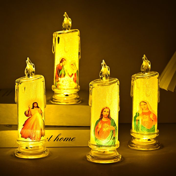 Pasny Electronic Prayer Candles Flameless Votive Candles Led Prayer ...