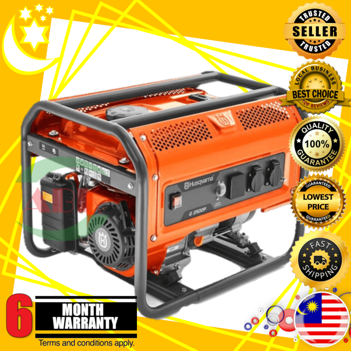 HUSQVARNA 2200WATT POWER GENERATOR G2500P MESIN PENJANA KUASA ELEKTRIK ...