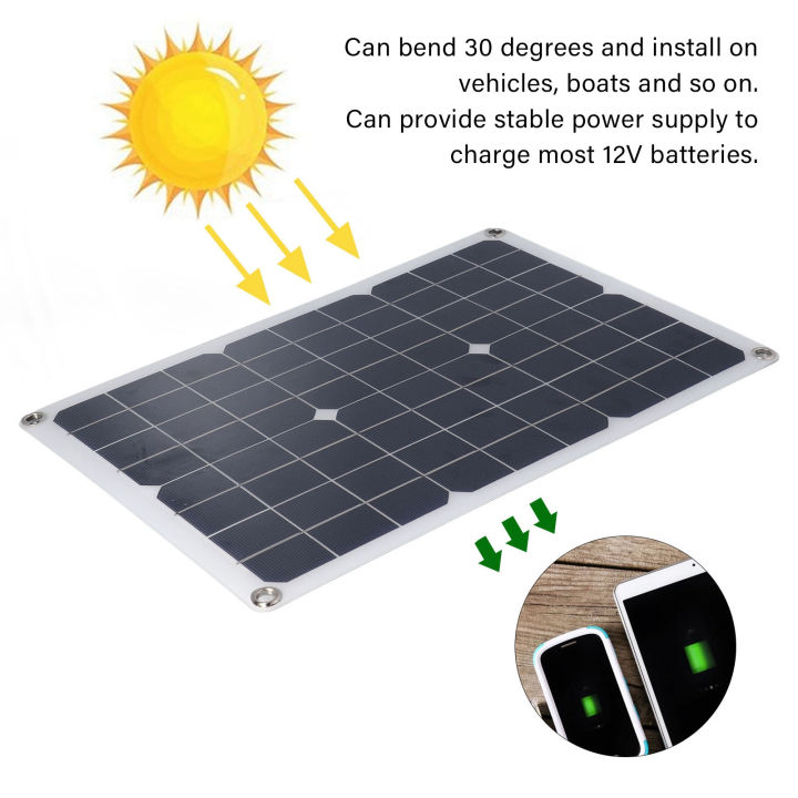 Solar Panel Solar Board Waterproof Wide Compatibility for Vehicle | Lazada