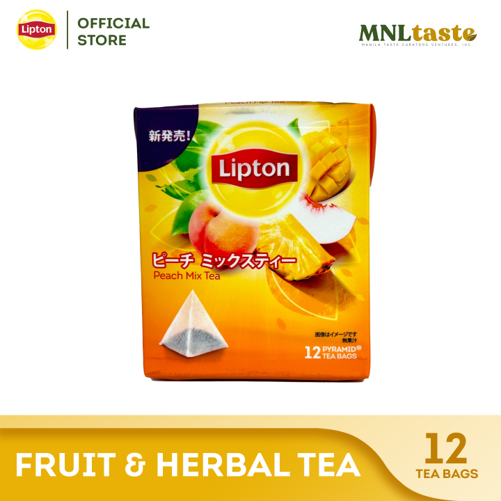 Lipton Peach Mix Tea Japan 12 Pyramid Tea Bags | Lazada PH