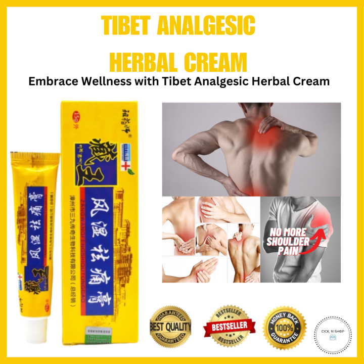 Tibet Analgesic Herbal Cream Effective Relief for Rheumatism, Arthritis ...