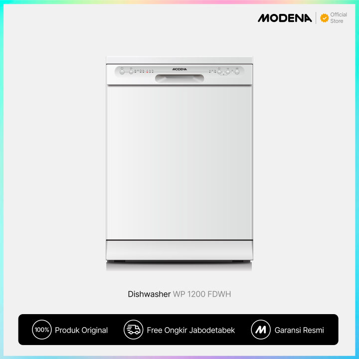 MODENA Dishwasher - WP 1200 FDWH | Lazada Indonesia