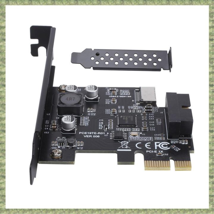 (GETI) PCI-E 1X To USB 3.2 GEN1 5Gbps 20Pin Front Panel Header (To Type ...