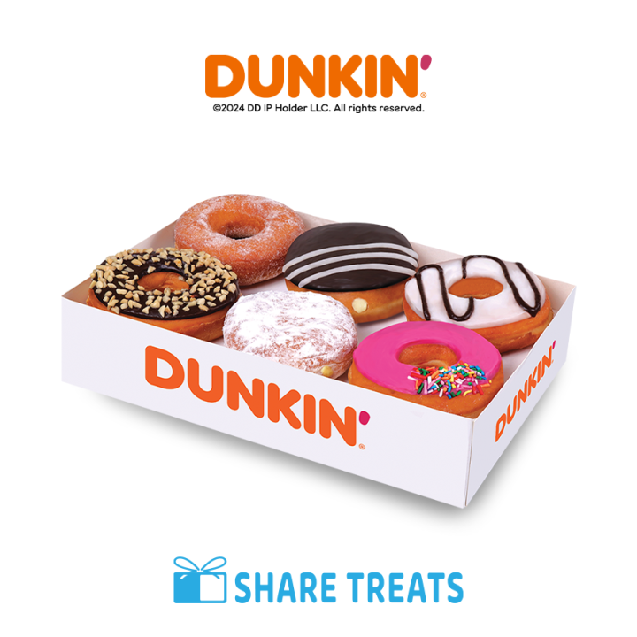 DUNKIN' Classic Donuts 6pcs (now in a box) (SMS eVoucher) | Lazada PH