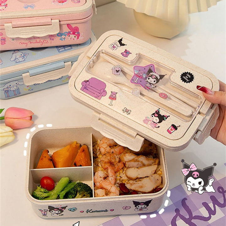 Sanrio 1000ml Sealed Student Lunch Box Large Capacity Portable With ...