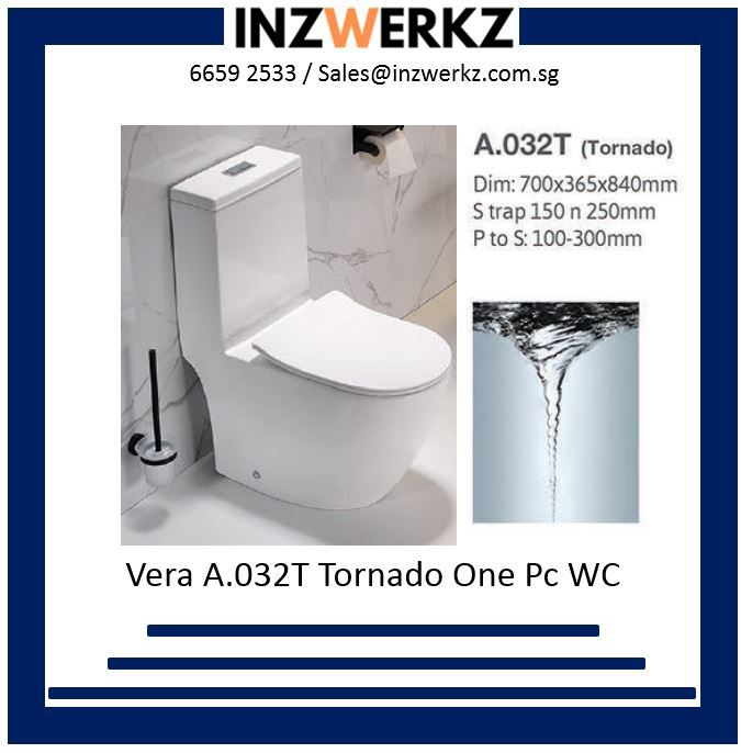 Vera A.032T Tornado One Pc WC | Lazada Singapore