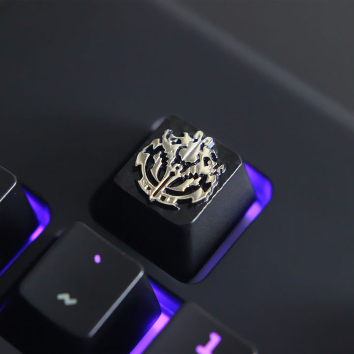 Art key artisan keycap OverLord Ainz Ooal Gown keycap Metal keycaps ...