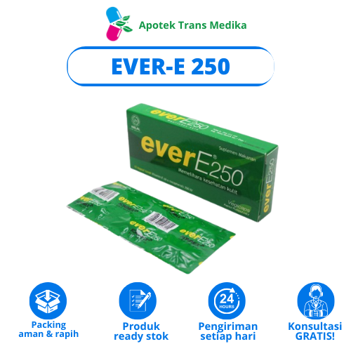 EVER E 250 MG KAPSUL merupakan suplemen yang mengandung Vitamin E yang ...