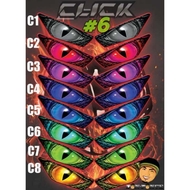 Honda Click 125i/150i V2 / V3 Winker Eye Transparent / Dragon Eye ...