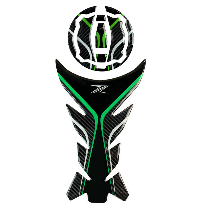 Kawasaki Z Logo Motorcycle Fuel Tank Pad Carbon Fiber Sticker Decal for ...