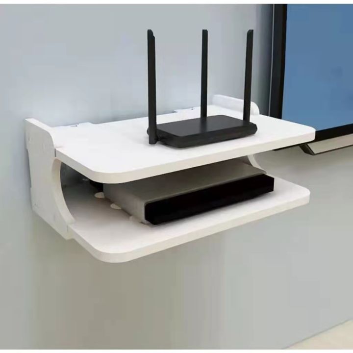 RMY Wall Mounting Metal Wifi Router Boxes/TV Set-Top DVD Player Stand ...