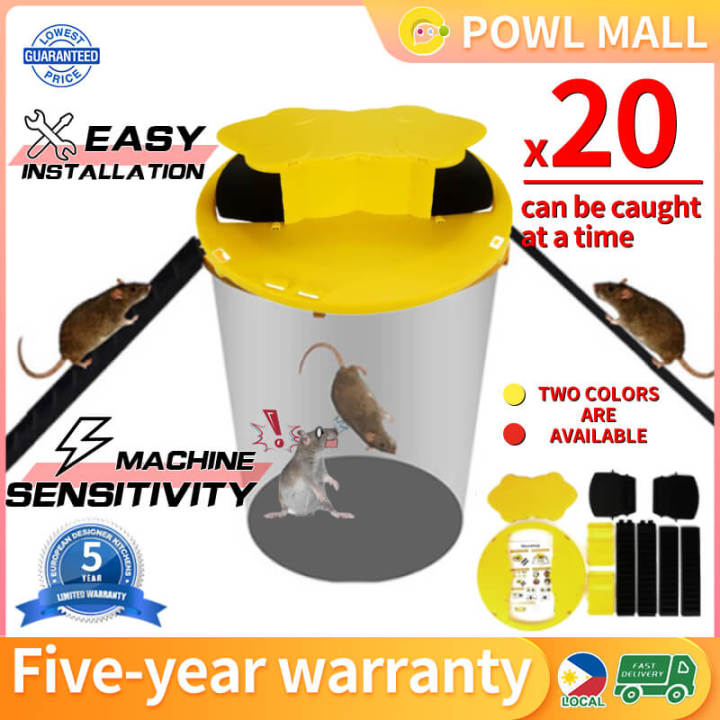 Mouse Trap Bucket Flip N Slide Reusable Multi Catch Rat Trap Auto Reset ... Mouse Trap Bucket Flip N Slide Reusable Multi Catch Rat Trap Auto Reset ...
