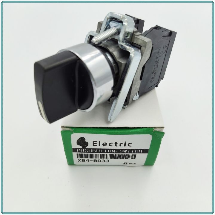 MODEL: XB4-BD SELECTOR SWITCH 22MM. สวิตซ์ลูกศร 22มิล, 2จังหวะ 1NO/ 3จังหวะ 2NO AC15: 240V 3A ...