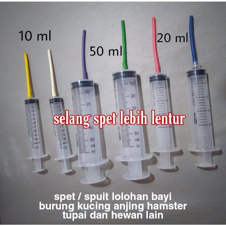 Spet Lolohan Spuit Pakan Kucing Anakan Burung Kitten Hamster Baru Lahir ...