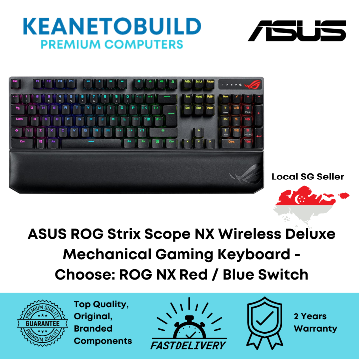 ASUS ROG Strix Scope NX Wireless Deluxe Mechanical Gaming Keyboard ...