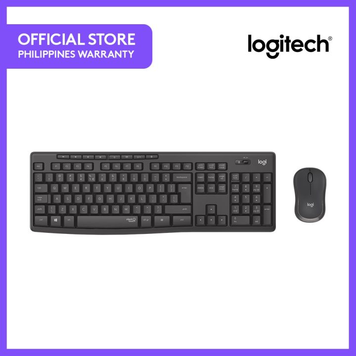 Cod Logitech Mk295 Wireless Mouse Keyboard Combo Silenttouch Tech Full Numpad Advanced