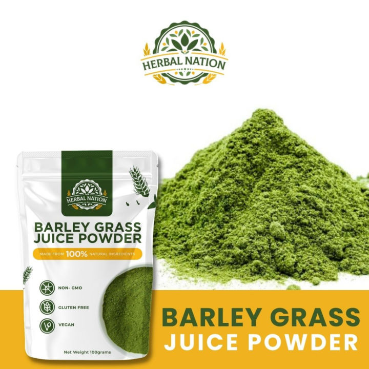 Herbal Nation BARLEY GRASS JUICE POWDER 100g | Lazada PH