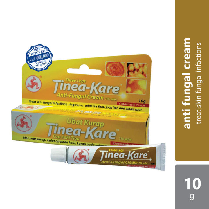 3 Leg Tinea Kare Antifungal Cream 10g | treat skin fungal infection ...