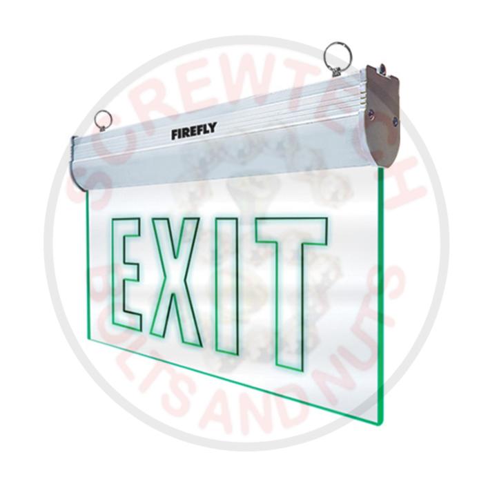 Firefly Single Face 4 LED Exit Sign – Acrylic Type (FEL225A) | Lazada PH