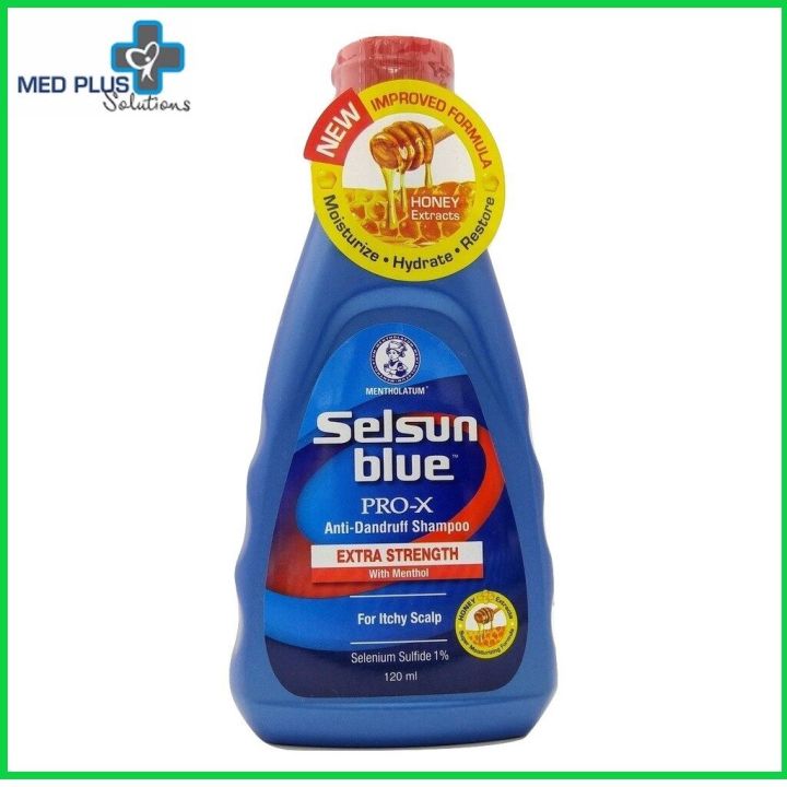 Selsun Blue Extra Strength Treatment Shampoo 120ml [RED] (Exp: 1/2028 ...